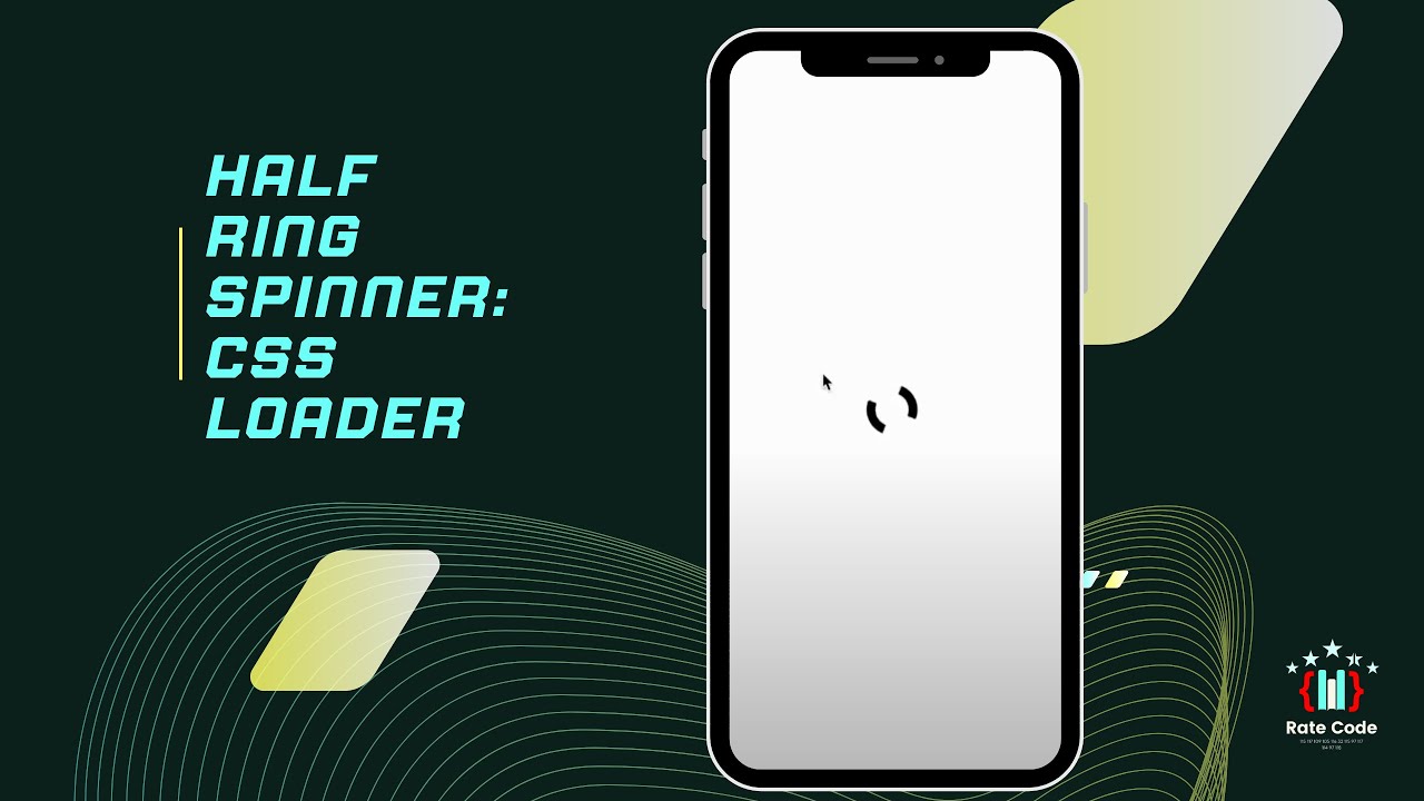 1. Half Ring Spinner  CSS Loader Animation #css #webdevelopment #react