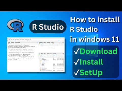 how to download and install R and R studio in windows 11 | how to ...