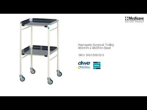 Harrogate Surgical Trolley 460mm x 460mm Steel SIG1500 S 3
