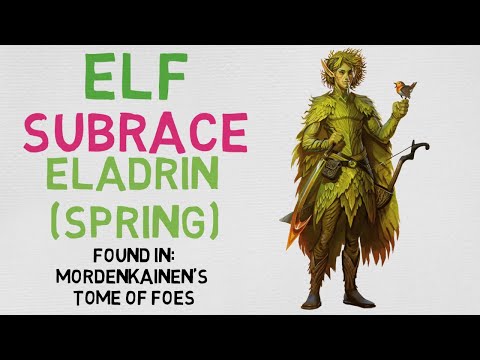 Race #3.4: Elf --- Eladrin (Spring) (DnD 5E)