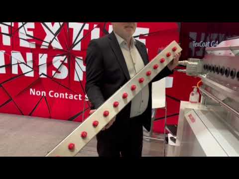 TexCoat G4 Demonstration at Techtextil 2022 | Baldwin | Booth D-79