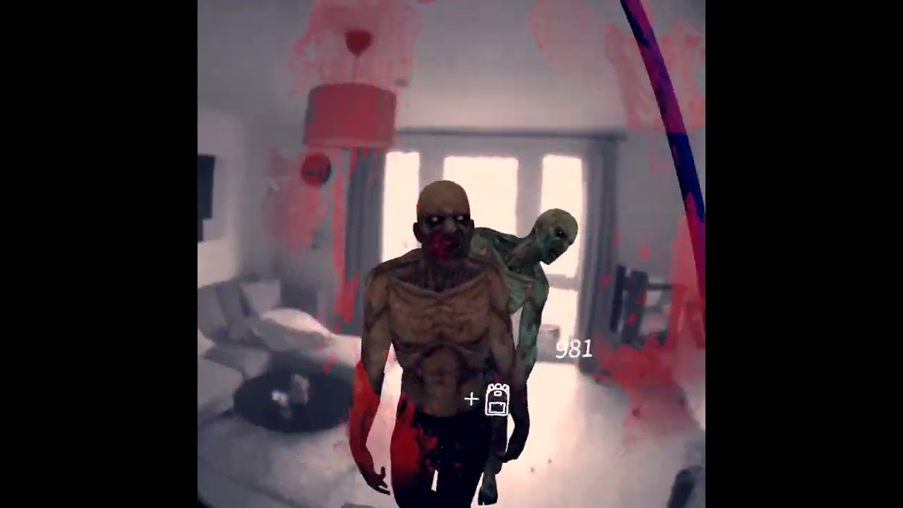 Zombies In Your Home! Game: Spatial Zombies (Meta Quest) #gaming #mixedreality #metaquest