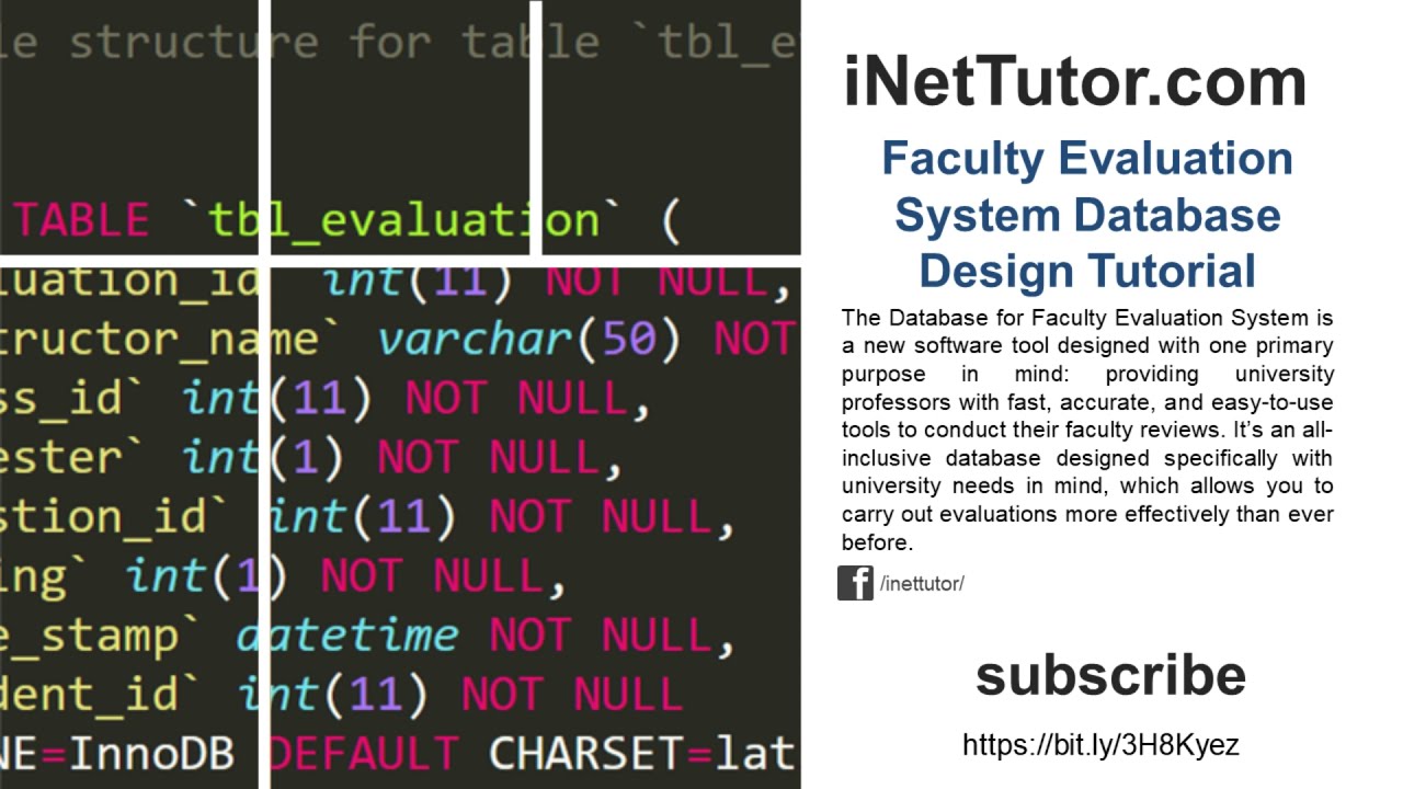 Faculty Evaluation System Database Design Tutorial
