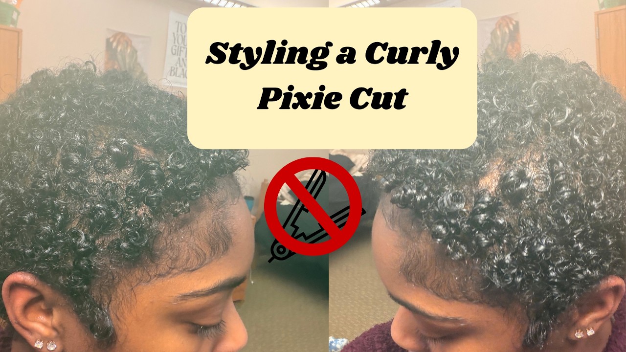 How to Style a Curly Pixie Cut - Easy Step by Step Tutorial - BEGINNER FRIENDLY