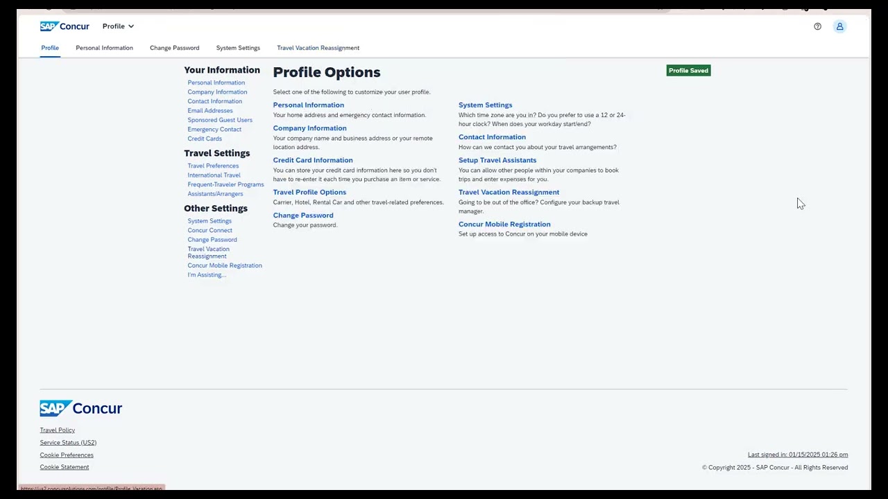 Travel Vacation Reassignment