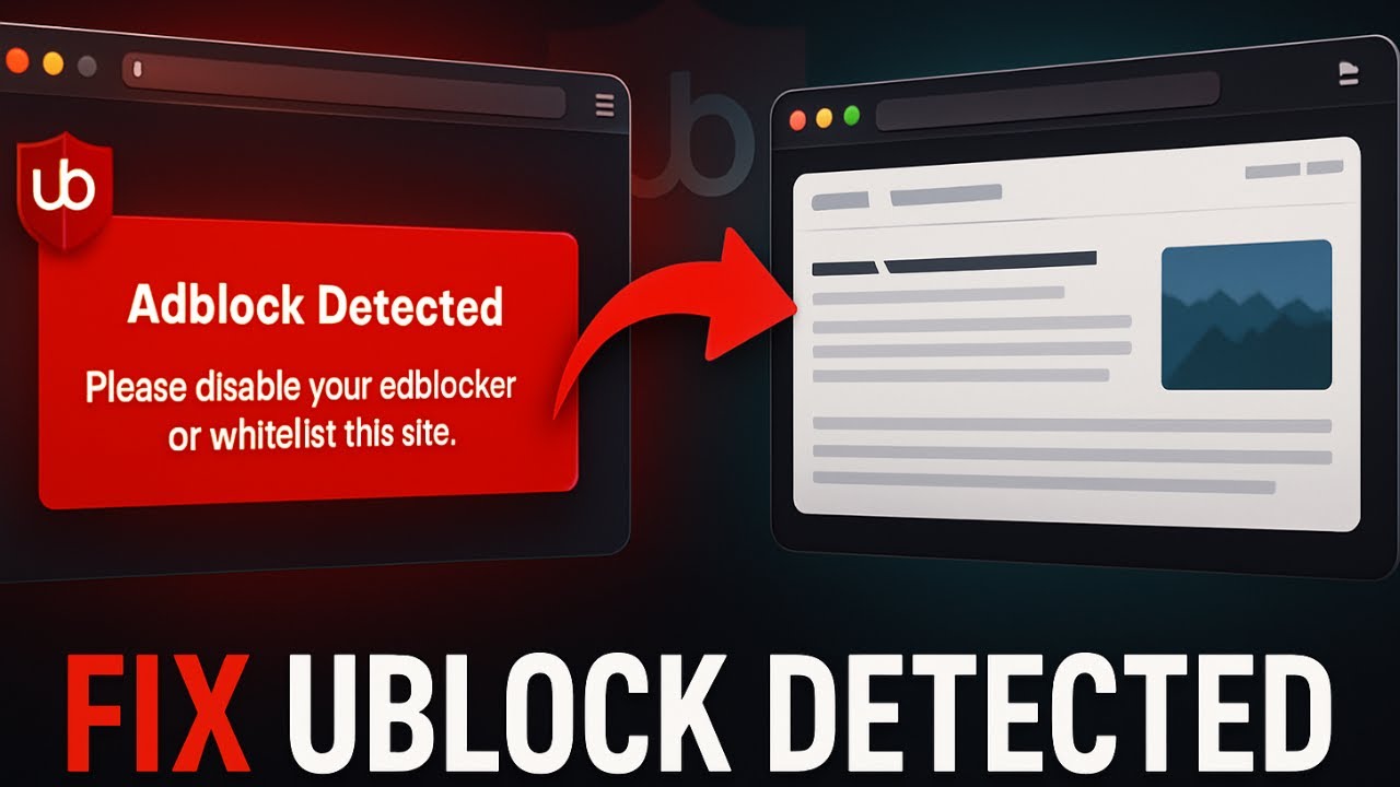 Fix uBlock Origin Getting Detected (2026) | Remove Anti-Adblock on Any Website