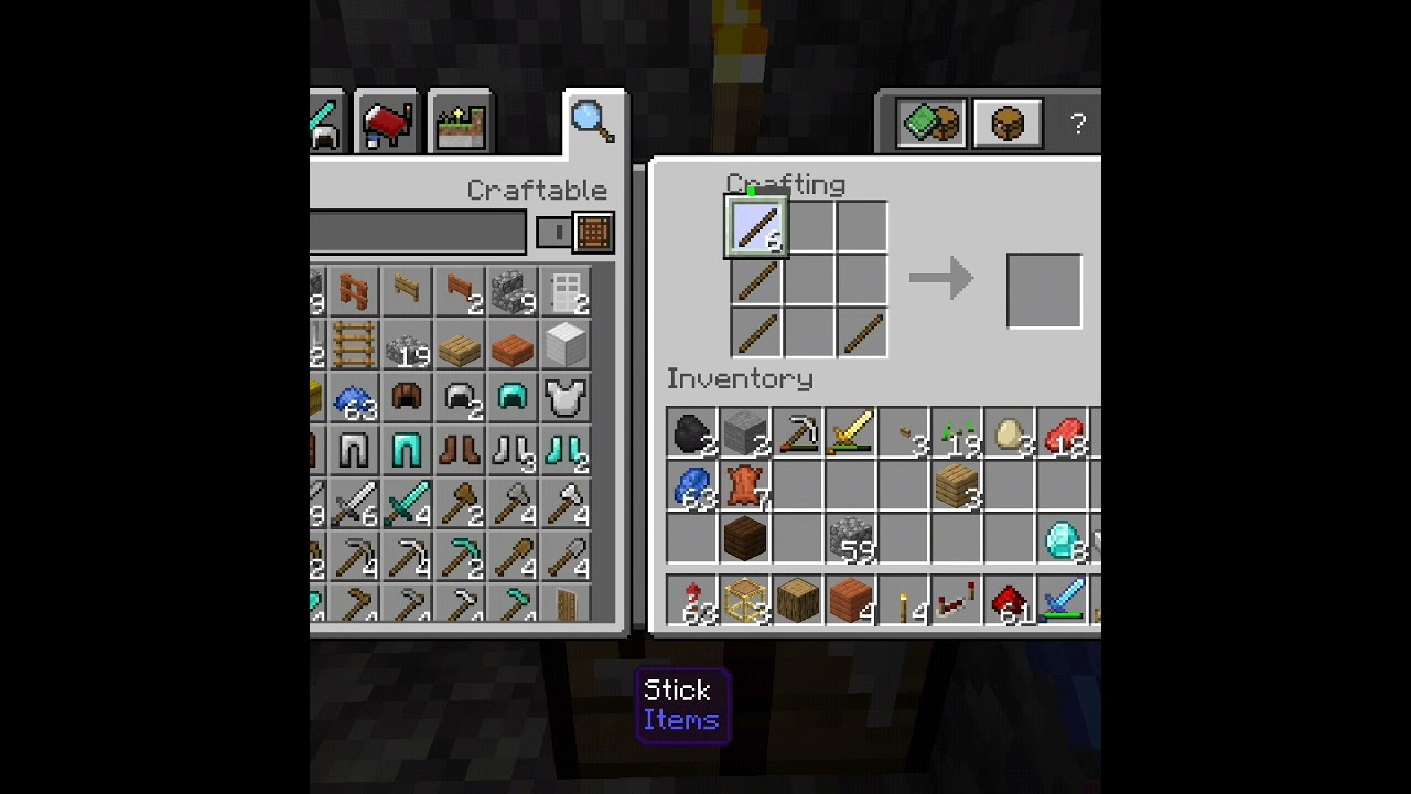 How to make a item frame in Minecraft