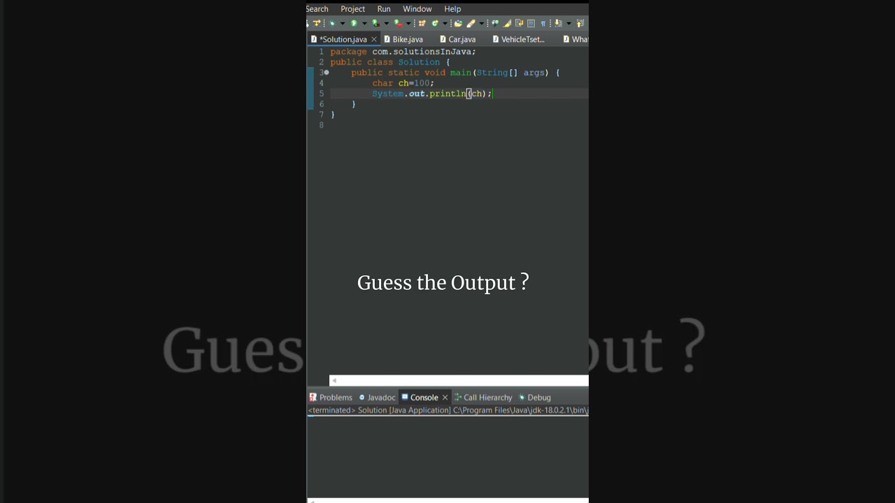 Guess the Output of these Java Program #java #learnwithme #coding