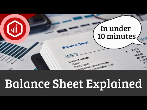 Balance Sheet Explained