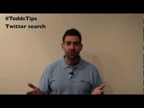 #ToddsTips - Twitter Advanced search