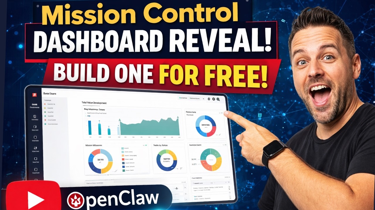 OpenClaw Mission Control Dashboard REVEAL! | How to Build a Mission Control For FREE!