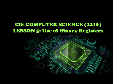 Lesson 5 – Use of Binary Registers | Teach Love Inspire