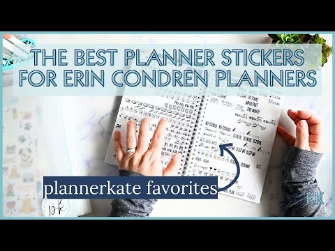PlannerKate Favorite Planner Stickers for Erin Condren LifePlanner and The Best Sticker Storage Ever
