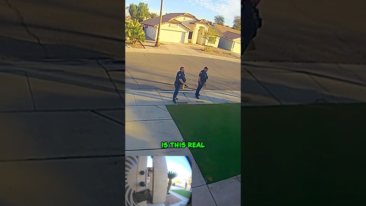 He Presented Hard Evidence but Cops Still Weren’t Convinced - Captured on Ring Doorbell 😂#shorts