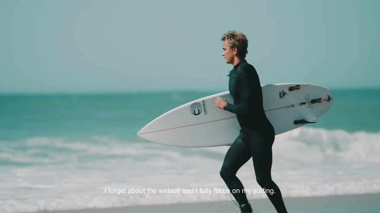 Nicolas Paulet testing the latest AIR Hurley wetsuit