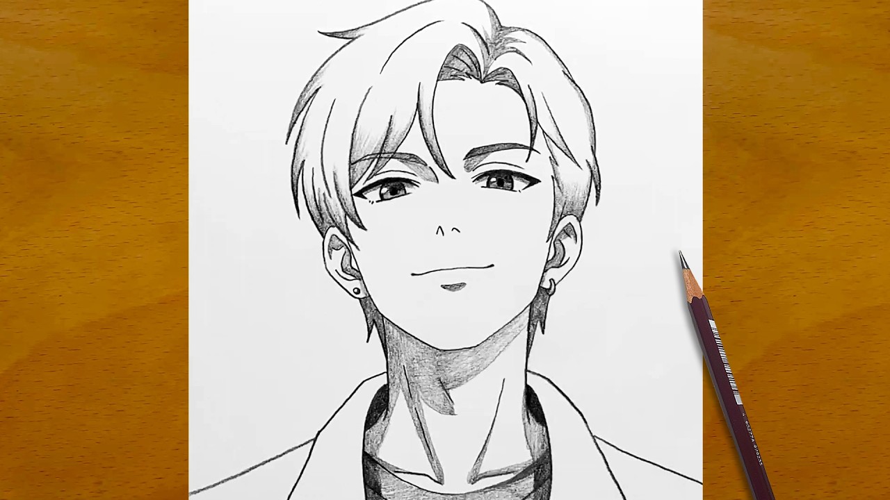 How to Draw a Handsome Anime Boy | Pencil Sketch Process
