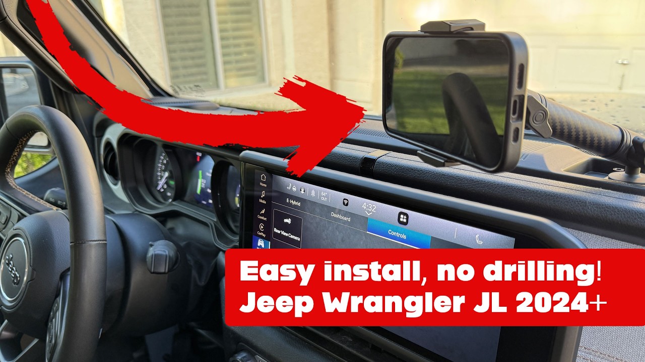 Best Phone Mount for Jeep Wrangler? | Bulletpoint Dash Mount Install & Review