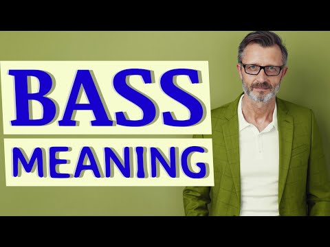 Bass | Meaning of bass
