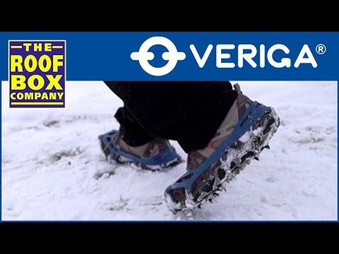 Veriga Ice Track tackling January's snow and ice! Worn with trainers.