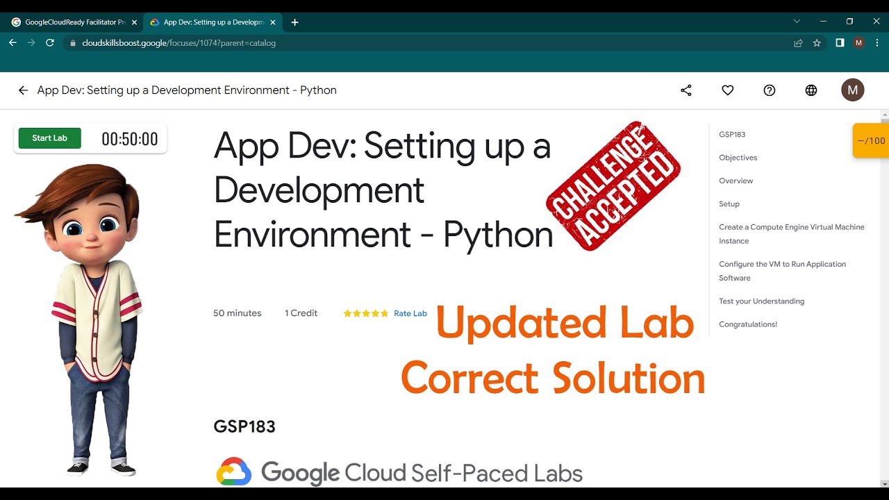 App Dev: Setting up a Development Environment - Python | [GSP183] | Updated Lab | Google Cloud