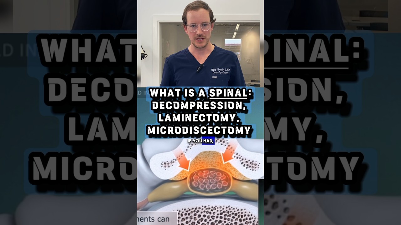 Explaining- Spinal Decompression, Laminectomy, Microdiscectomy