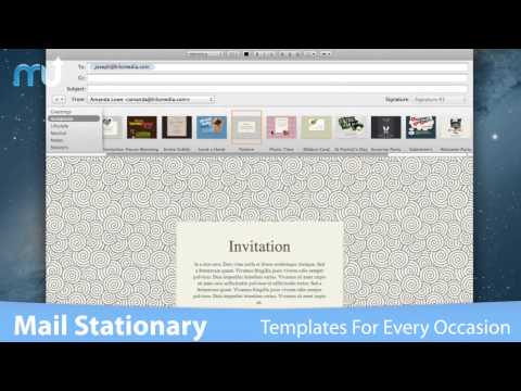 Mail Stationery Screencast - MacUpdate Promo