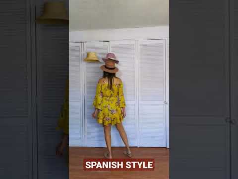 Spanish style women's #spanish #style #women #dress #model #modeling #hat