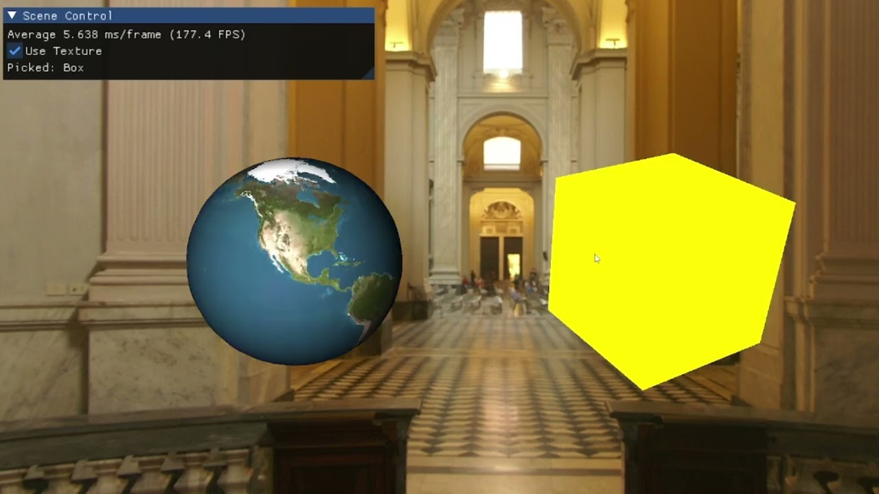 Mouse picking with frame buffer