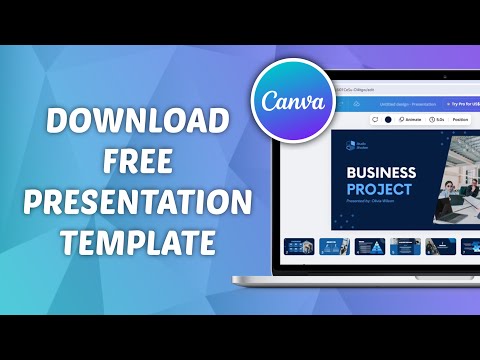 How to Download Free Presentation Template from Canva