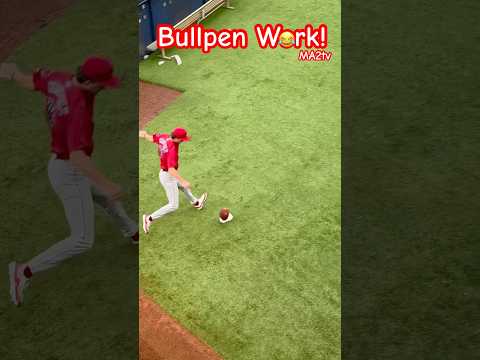 Bullpen Work. Pitchers R always working in the bullpen #Baseball #Football #MA2tv #MILB #LOL #shorts