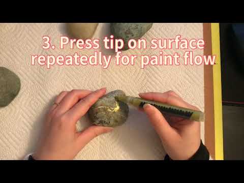Acrylic Paint Pen Instructions and Time Lapse