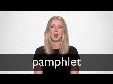 How to pronounce PAMPHLET in British English