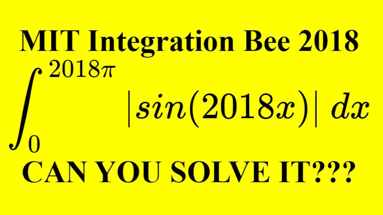 MIT Integration Bee 2018 #3