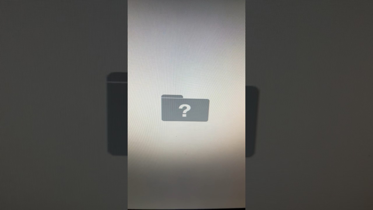 Question mark in a folder EASY  FIX
