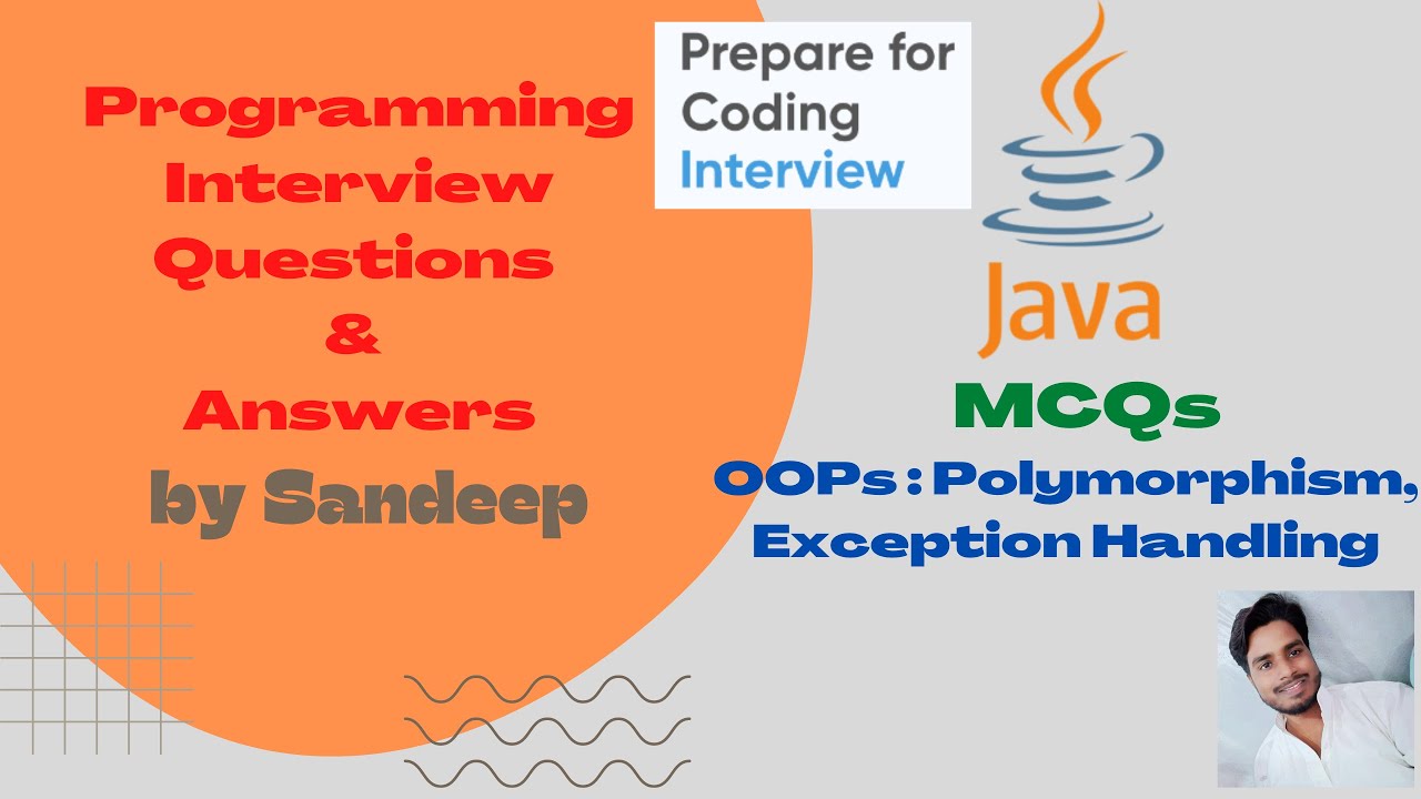 Java MCQ | OOPs  Polymorphism, Exception handling | Interview Questions