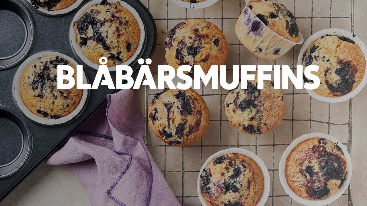Blåbärsmuffins