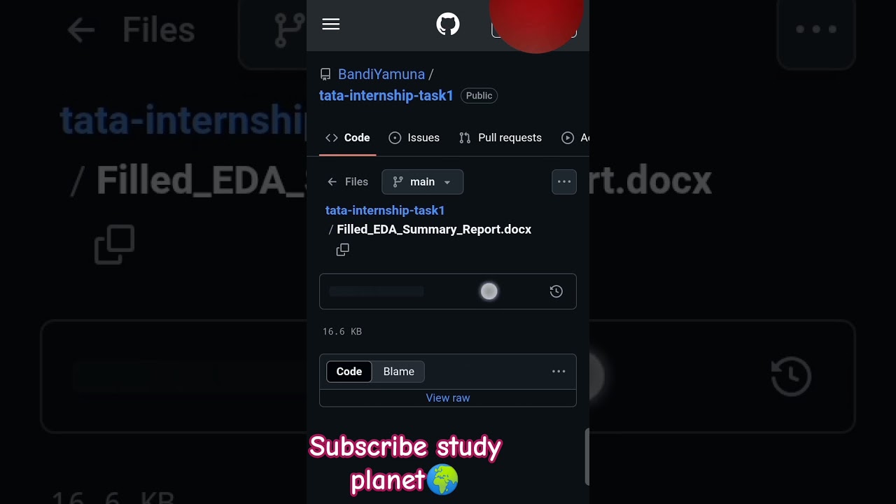 How to Download Task 1 File from GitHub | Tata Data Analytics Internship 2025