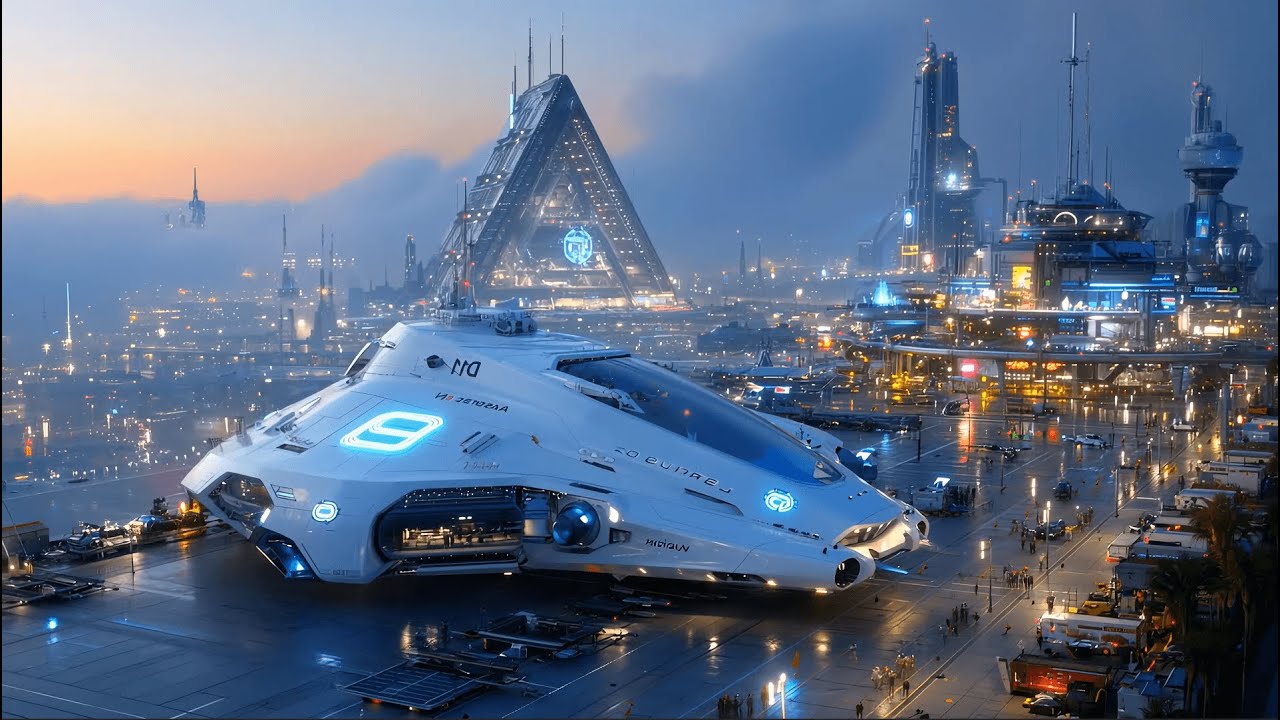 Future City Dreams 4K Sci-Fi – Utopian Winter Cities, Vertical Gardens | AIDoALL