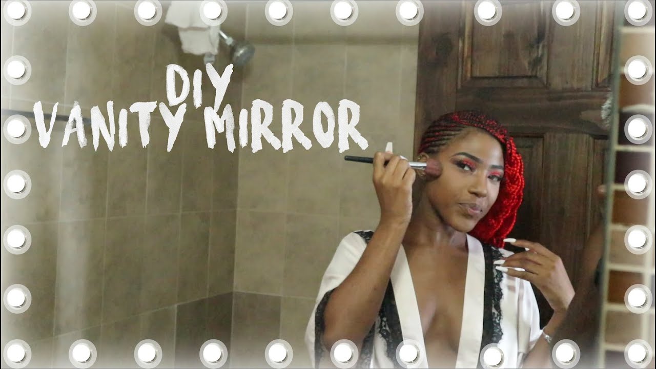 Vanity Mirror With Lights Under $20 (DIY)