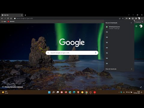 How to enable the new "Download bubble" in Google Chrome 100