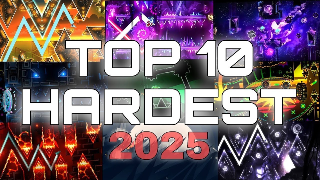TOP 10 hardest levels in Geometry Dash | 4K | 2025