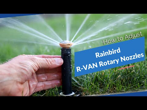 Rain Bird R-VAN Rotary Nozzle Adjustments