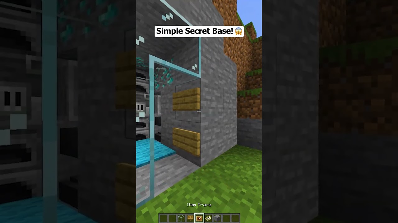 Minecraft Secret Base🤯 #shorts