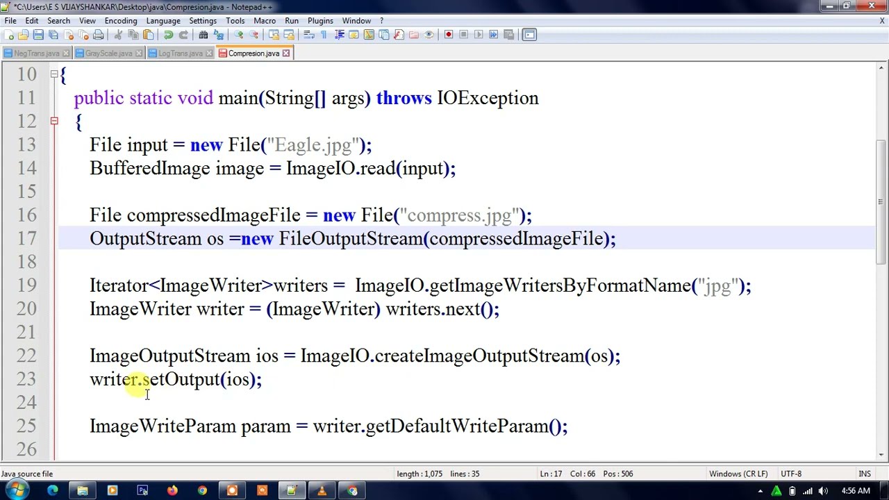 Program for image compression in java | Programming Java | SM | Java Tutorial | Sanke Muzangu