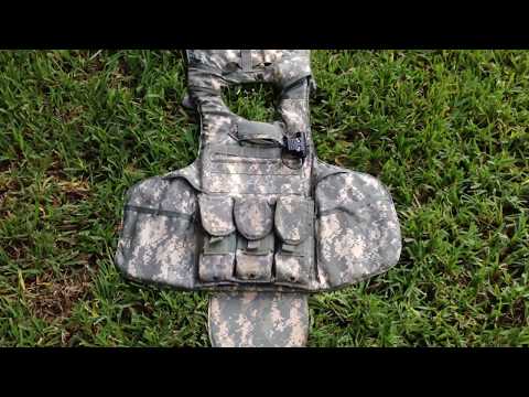 Airsoft and Milsim Plate Carrier Setup US army IOTV