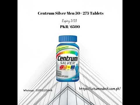 Imported Centrum Silver Men 50+ 275 Tablets in Pakistan