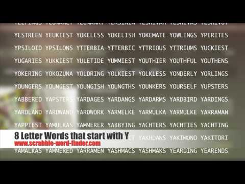 8 letter words that start with Y