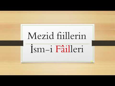 İsm-i Fail – Arapça Eğitim Sitesi