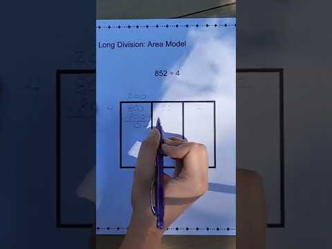 long Division Area Model 2/2