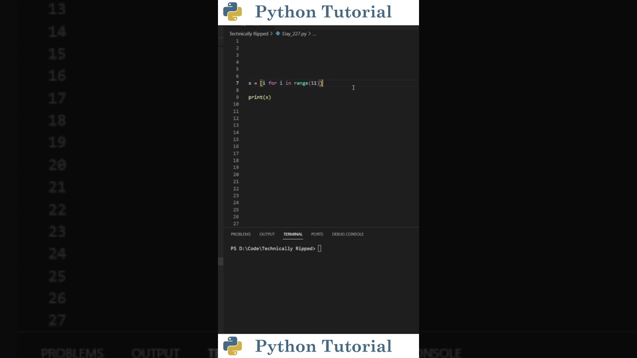 Set Comprehensions | Python Tutorial